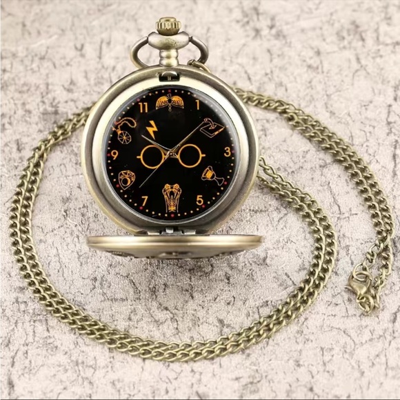 Warner Bros. | Accessories | Harry Potter Pocket Watch Copper Chain ...